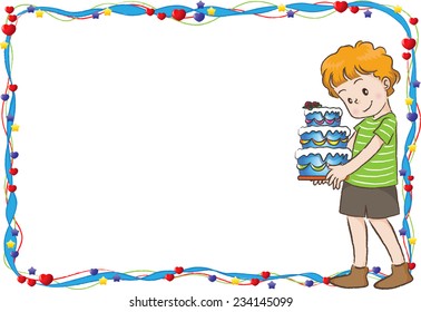 Cartoon Border Frame Stock Vector (Royalty Free) 234145099 | Shutterstock