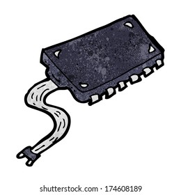 Cartoon Computer Chip Stock Vector (Royalty Free) 174608189 | Shutterstock