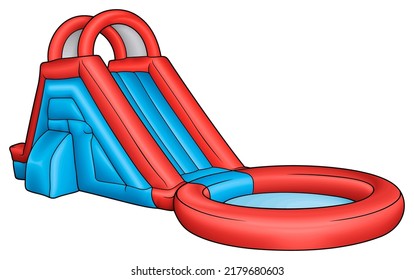 Inflatable Water Slide Clipart