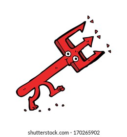 Cartoon Devil Fork Stock Vector (Royalty Free) 170265902 | Shutterstock