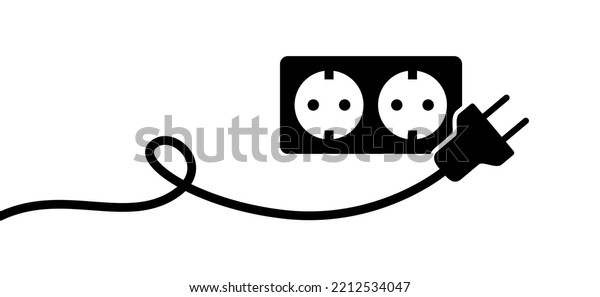 Cartoon Electric Plug Socket Electricity Power Stock Vector (Royalty ...
