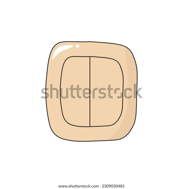 Cartoon Flat Illustration Light Switch On Stock Vector (Royalty Free ...