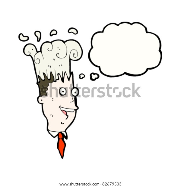 Cartoon Office Man Exploding Brain 库存矢量图（免版税）82679503 | Shutterstock