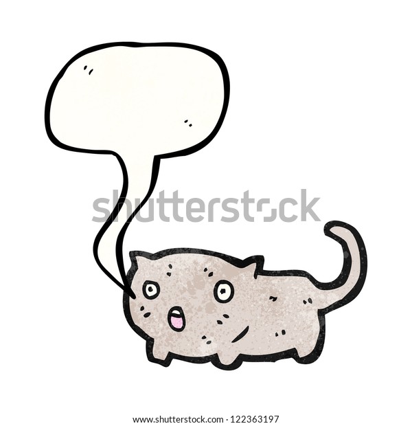 Cartoon Talking Cat Stock Vector (Royalty Free) 122363197 | Shutterstock