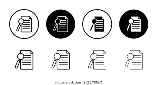 Case Studies Icon Logo Set Vector Stock Vector (Royalty Free ...