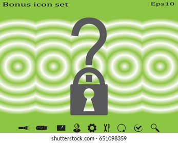 Castle Question Mark Icon Vector Illustration Stock Vector (Royalty ...