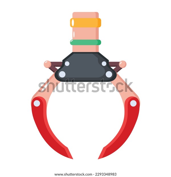 Catch Sight Mechanical Grabber Flat Design Stock Vector (Royalty Free ...