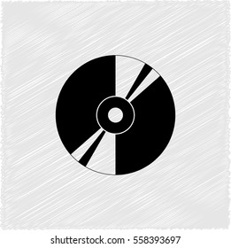 Retro Vinyl Record Icon Transparent Stock Vector (Royalty Free ...