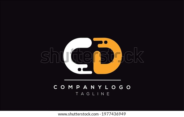 Cd Initials Monogram Letter Text Alphabet Stock Vector (Royalty Free ...