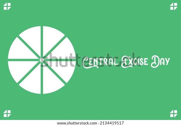 Central Excise Day Vector Template Stock Vector (Royalty Free ...