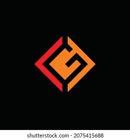 Cg Initial Square Logo Vector Image Stock Vector (Royalty Free ...