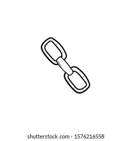 Chain Doodle Icon Vector Hand Drawing Stock Vector (Royalty Free ...