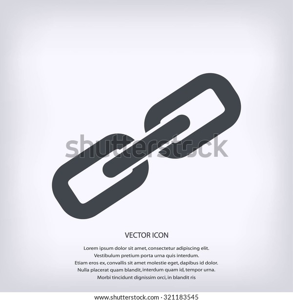 Chain Link Icon Stock Vector (Royalty Free) 321183545 | Shutterstock
