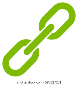 Chain Link Vector Icon Flat Eco Stock Vector (Royalty Free) 590327231 ...