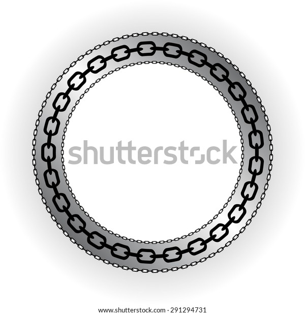 Chains Frame Vector Isolated Illustration Stock Vector (Royalty Free ...