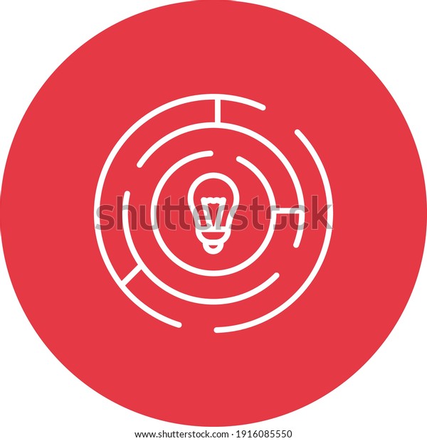 Challenge Maze Solution Icon Vector Image Stock Vector (Royalty Free ...
