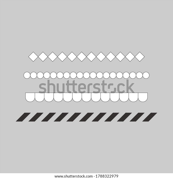 Chapter Dividers Decorations Set Frame Elements Stock Vector (Royalty ...