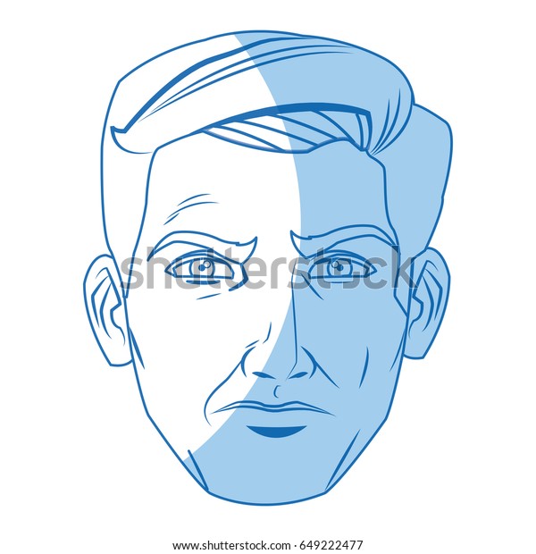 Character Man Face Comic Pop Art Stock Vector (Royalty Free) 649222477 ...