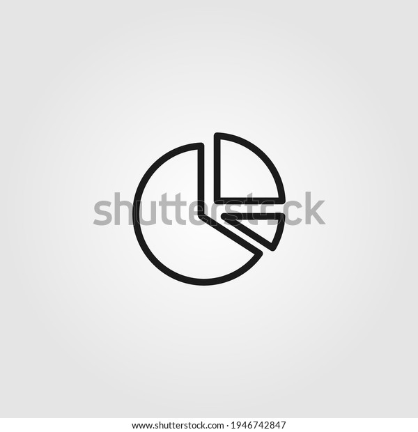 Chart Icon Vector Simple Diagram Sign Stock Vector (Royalty Free ...