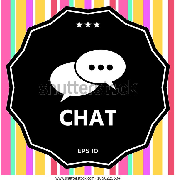 Chat Button Icon Stock Vector (Royalty Free) 1060225634 | Shutterstock