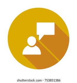 Chat Circle Icon Stock Vector (Royalty Free) 753851386 | Shutterstock