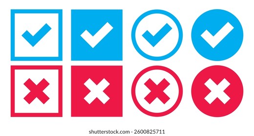 Check Mark Icon Button Set Check Stock Vector (Royalty Free) 2600825711 | Shutterstock