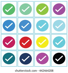 Check Mark Flat Icon Stock Vector (Royalty Free) 430048522 | Shutterstock