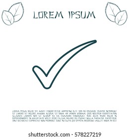 Check Mark Symbol Vector Stock Vector (Royalty Free) 578227174 ...