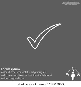 Check Mark Symbolvector Stock Vector (Royalty Free) 413807950 ...