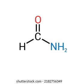 estructura química de formamida (CH3NO): vector de stock (libre de regalías) 2183232979 ...