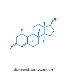 Cortisol Adrenal Hormone Structural Chemical Formula Stock Vector ...