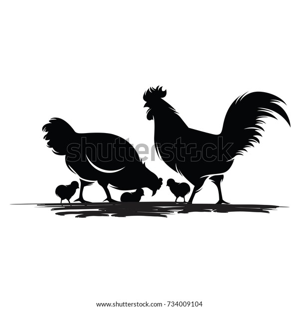 Chicken Farm Logo Vector: เวกเตอร์สต็อก (ปลอดค่าลิขสิทธิ์) 734009104 ...