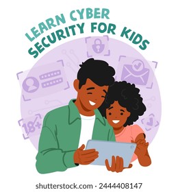 Children Learn Cybersecurity Through Interactive Games Stock Vector ...
