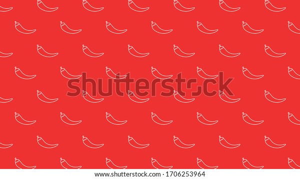Chilli Pattern Vector Wallpaper Free Space Stock Vector (Royalty Free ...