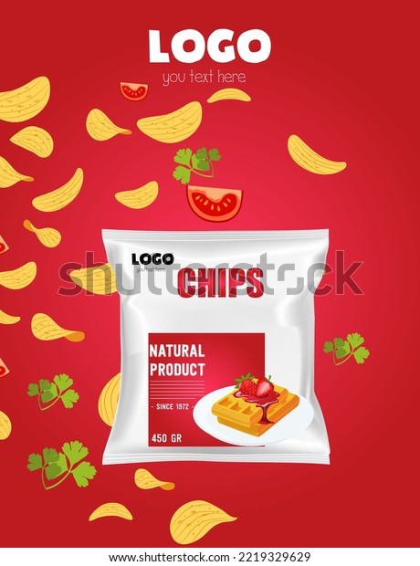 Chips Packaging Template Vector Art Colorful Stock Vector (Royalty Free ...