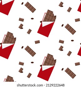 Chocolate Pattern Packaging Chocolate Products Stock Vector (Royalty ...