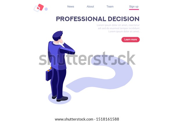 Choice Process Flat Vector Illustration Direction Stock Vector (Royalty ...