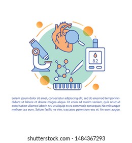 Cholesterol Test Brochure Template Layout Atherosclerosis Stock Vector ...