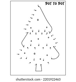 Christmas Connect Dots Dot Dot Activities Stock Vector (Royalty Free ...