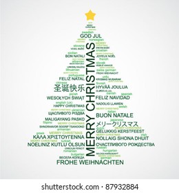 1,673 Merry Christmas Greeting Different Languages Images, Stock Photos ...