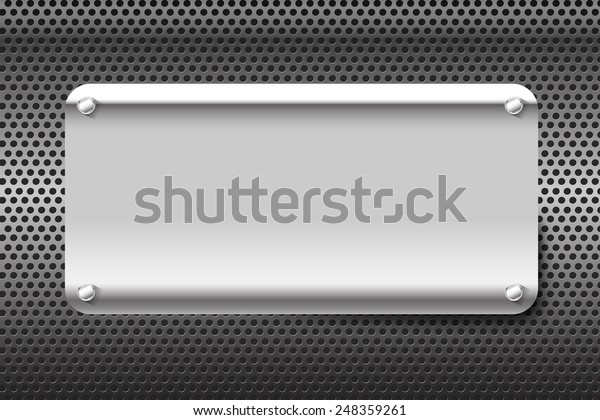 Chrome Black Grey Background Texture Vector Stock Vector (Royalty Free ...