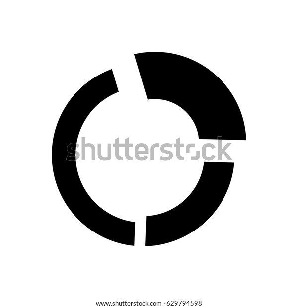 Circle Chart Icon Stock Vector (Royalty Free) 629794598 | Shutterstock