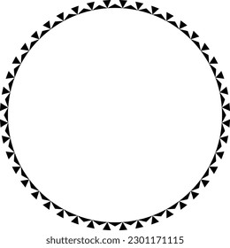 Circle Frame Round Border Shape Icon Stock Vector (Royalty Free ...