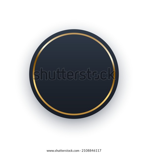 Circle Gold Ring Frame Vector Illustration Stock Vector (Royalty Free ...