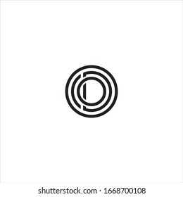 Od Logo Monogram Template: Over 1,155 Royalty-Free Licensable Stock ...