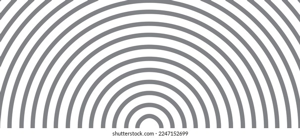 Circle Lines Pattern On White Background Stock Vector (Royalty Free ...