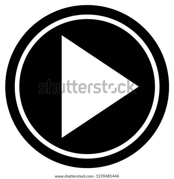 Circle Play Button Vector Icon Illustration Stock Vector (Royalty Free ...