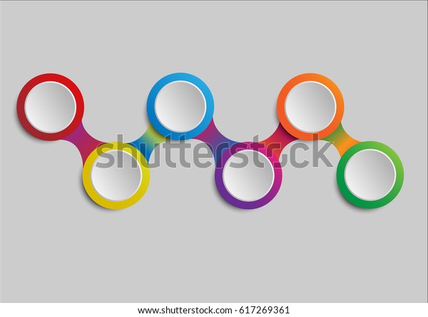 Circle Shape Infographic Create Presentation Vector Stock Vector ...