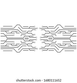Circuit Logo Template Vector Icon Illustration Stock Vector (Royalty ...