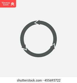 Segmented Circle Arrow Circular Arrow Icon Stock Vector (Royalty Free) 524503087 | Shutterstock